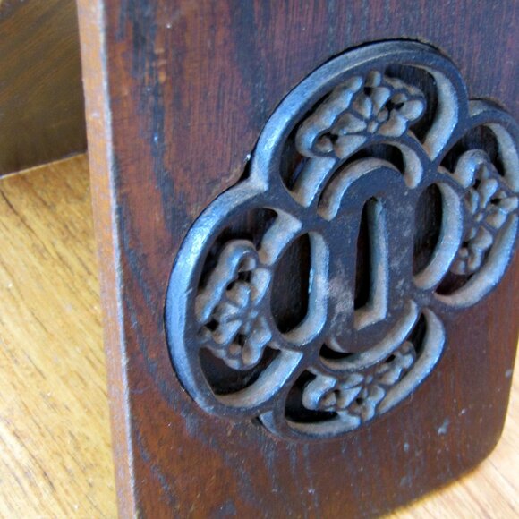 Accents | Japanese Katana Tsuba Iron Sword Guard Display Stand Box 4x6 ...